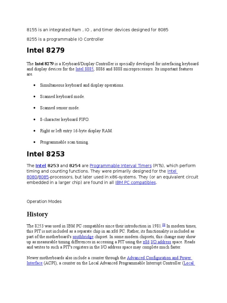 8155 Is An Integrated Ram | PDF | Office Equipment | Computer Engineering