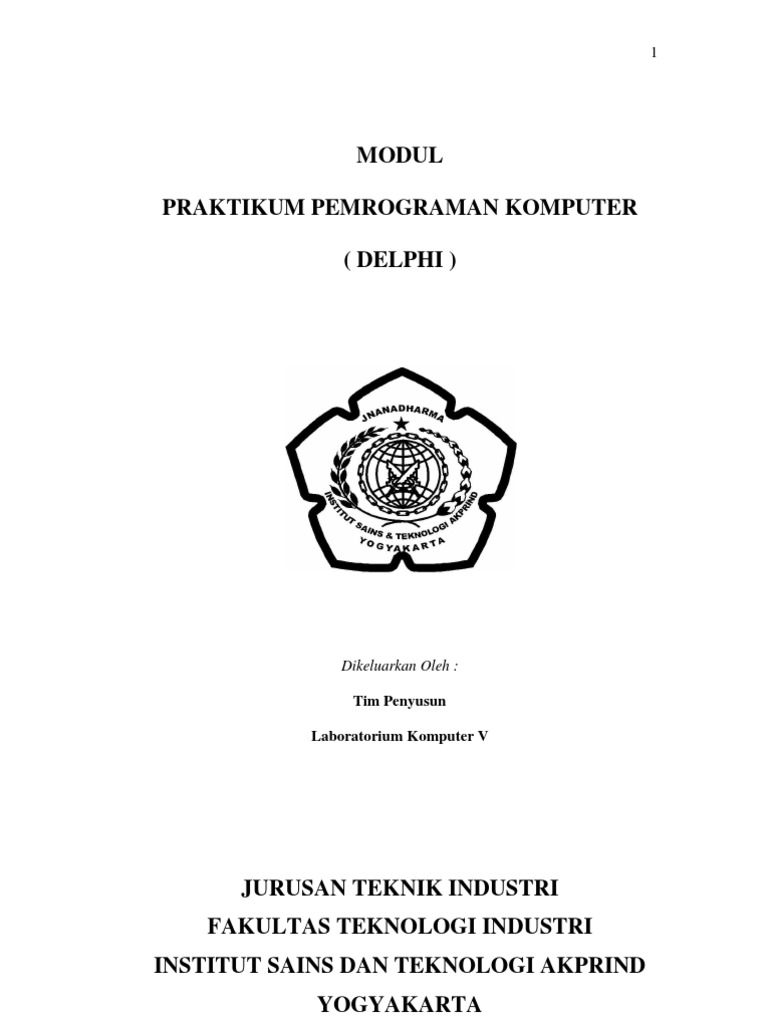 Modul Pemrograman Komputer (Delphi) | PDF