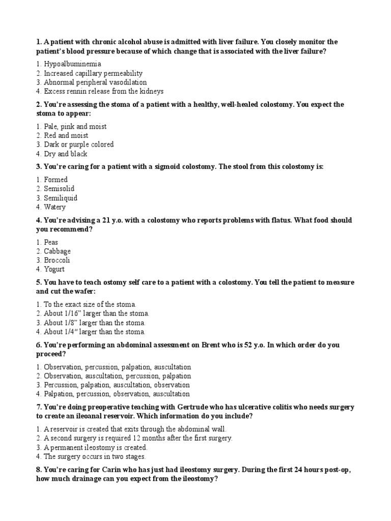 Nclex RN GI & Burns & Fractures | PDF | Crohn's Disease | Ulcerative ...
