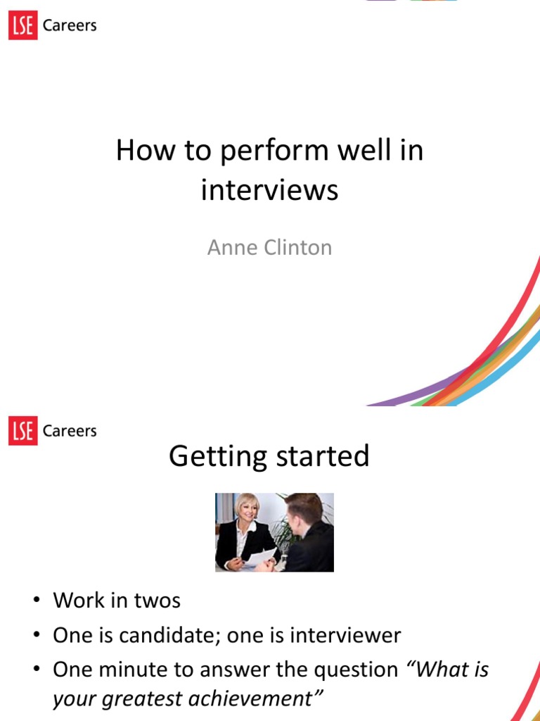 How To Perform Well in Interviews | PDF | Interview | Creativity