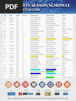 IPL 2023 Schedule and Match List PDF | PDF | Cricket | Cricket Competitions