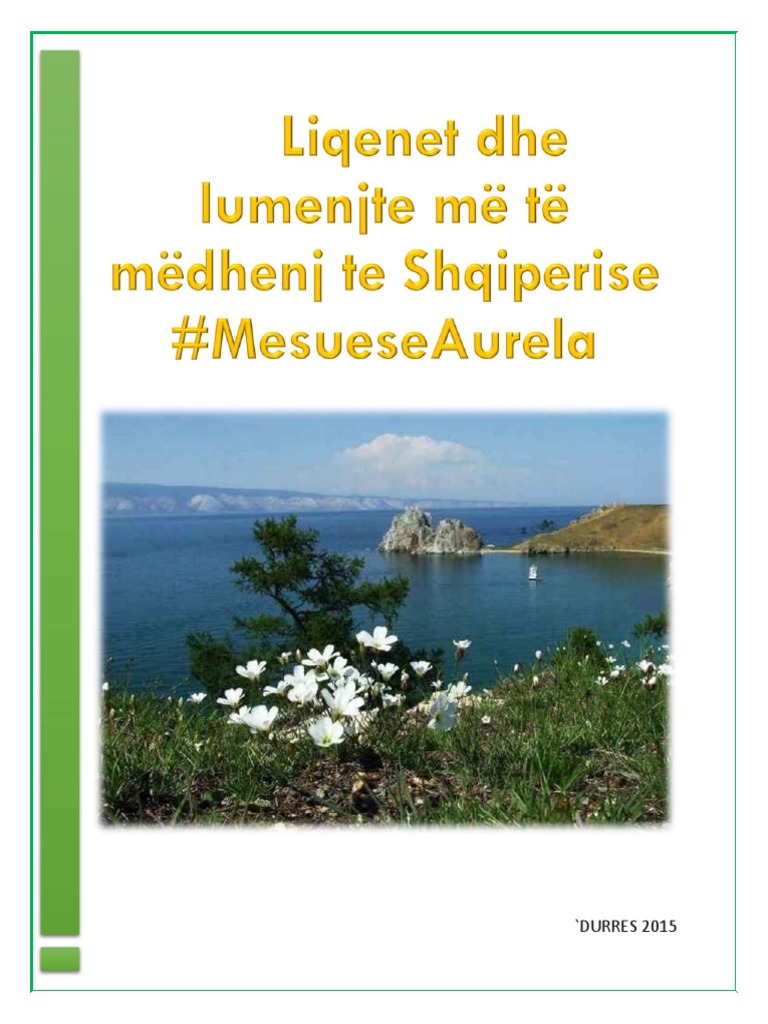 Liqenet Dhe Lumenjte Më Të Mëdhenj Te Shqiperise | PDF