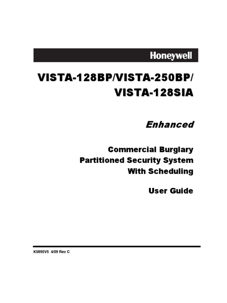 Vista 128 User Manual | PDF | Security Alarm | Security