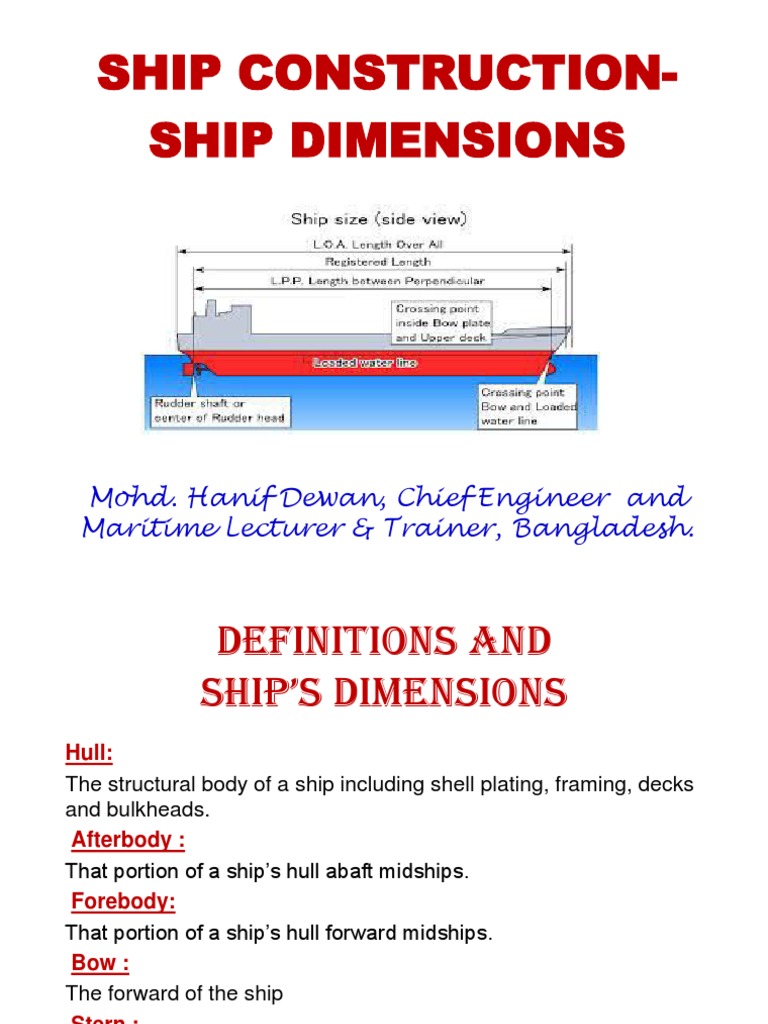 Ship Construction Ship Dimensions | PDF | Tonnage | Naval Architecture