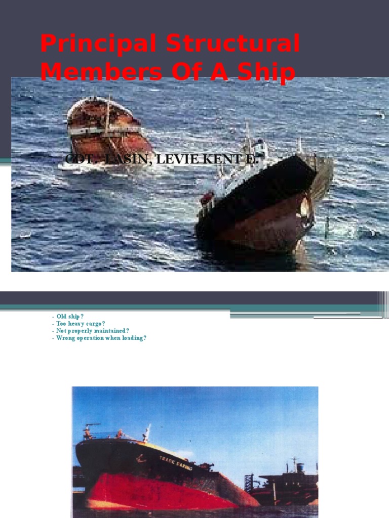 Principal Structural Members of A Ship | PDF | Hull (Watercraft) | Ships