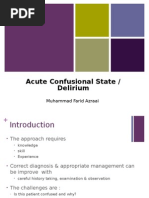 Brief Confusion Assessment Method (bCAM) : Instruction Manual v1 | PDF ...