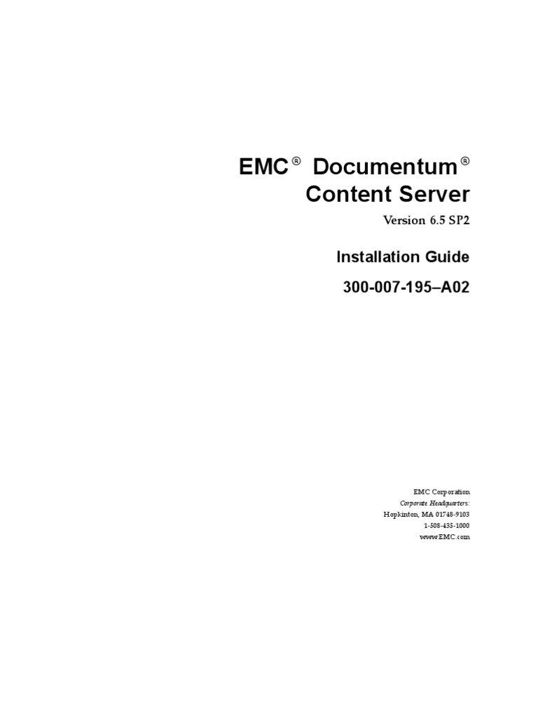 Content Server Install Guide 6.5 SP2 | PDF | Operating System Families ...