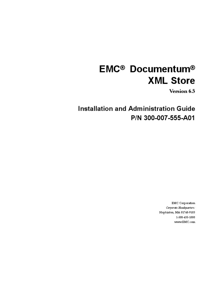 XML Store 6.5 Administration Guide | PDF | Backup | Database Index