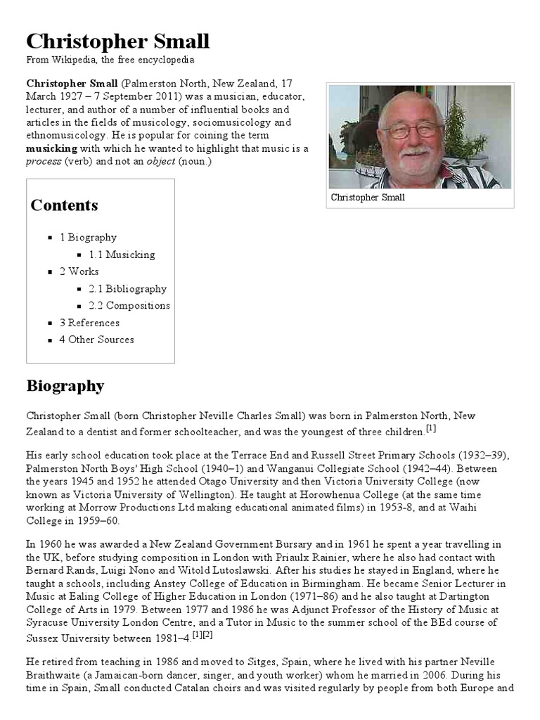 Christopher Small Musicking | PDF