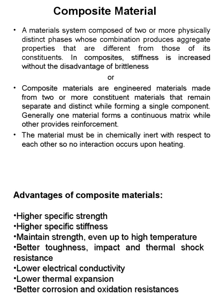 Composite Materials 1 | PDF | Composite Material | Fiberglass
