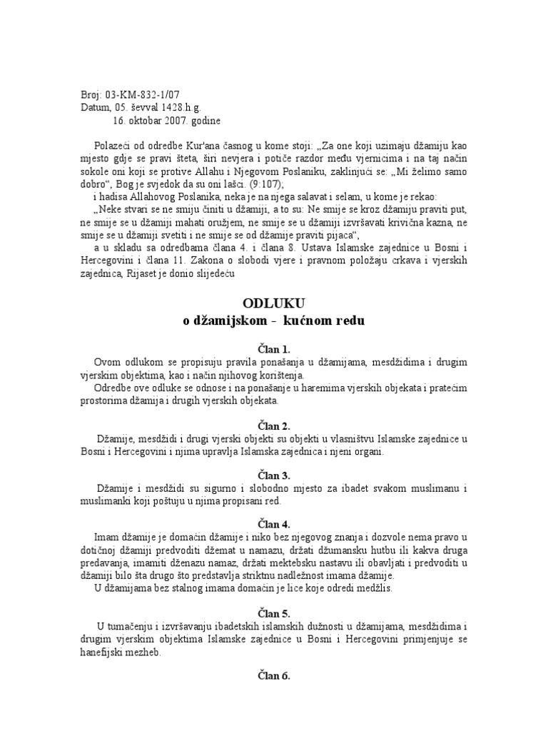 Kucni Red PDF | PDF
