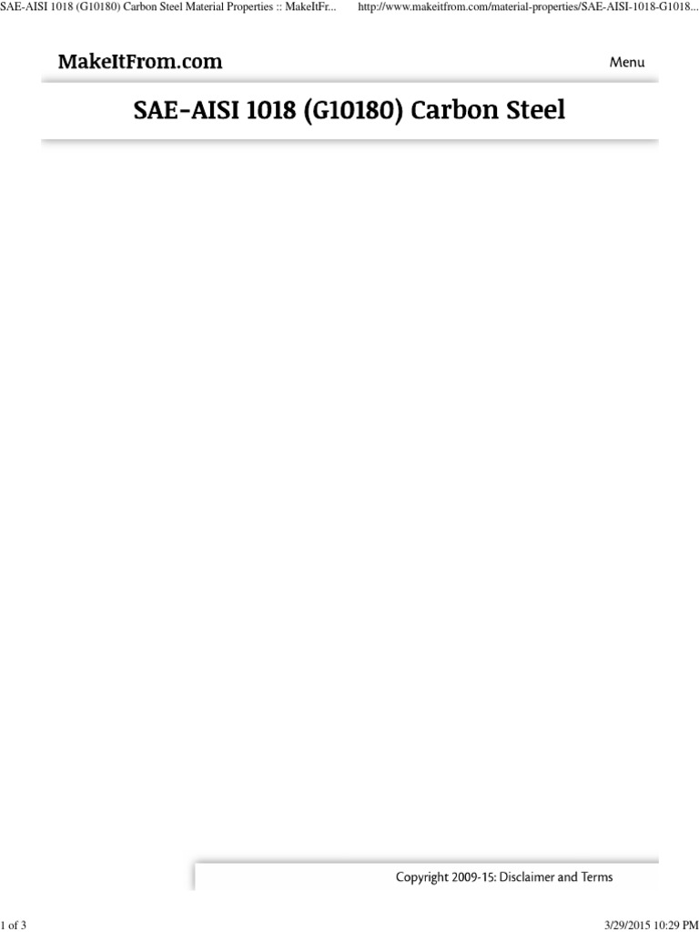 Aisi 1018 | PDF