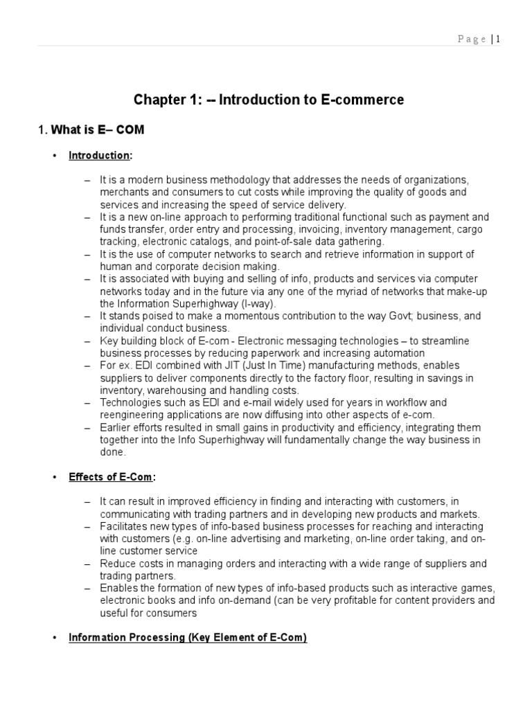 Electronic Commerce | PDF | Technological Convergence | Client–Server Model
