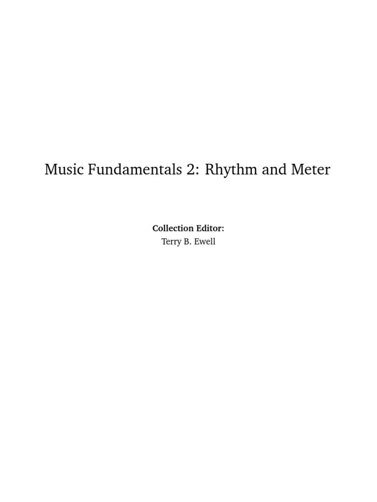 Music Fundamentals 2 | PDF | Rhythm | Musicology
