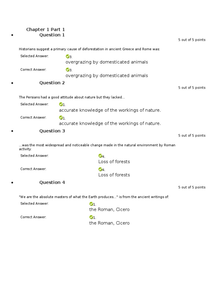 Principles of Sustainability Quiz Question Answers | Life Cycle ...