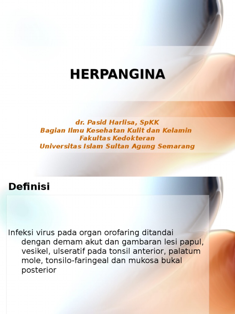 Herpangina FKG | PDF