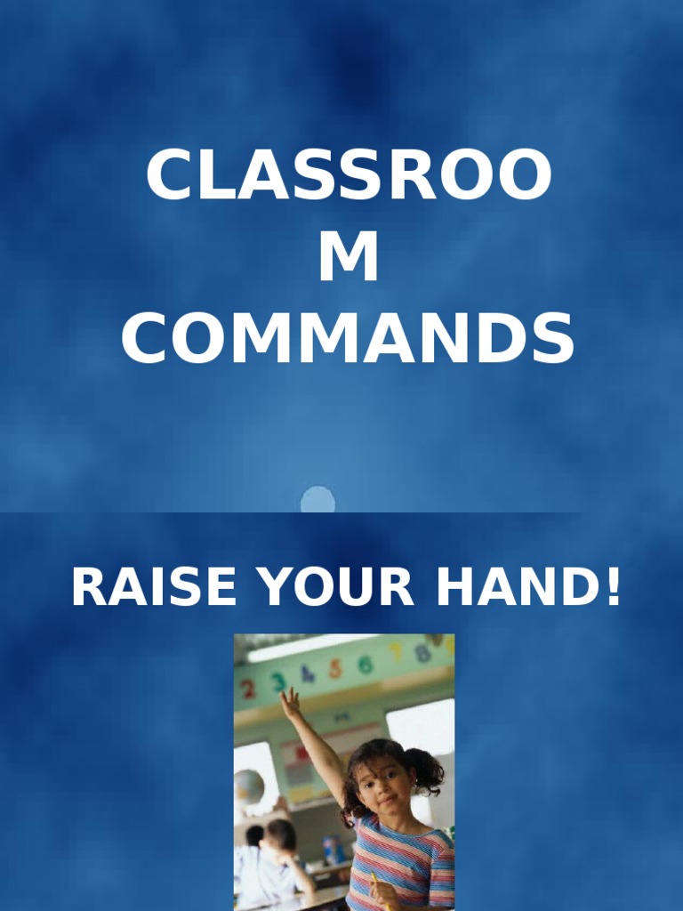 Classroom Commands for Students | PDF