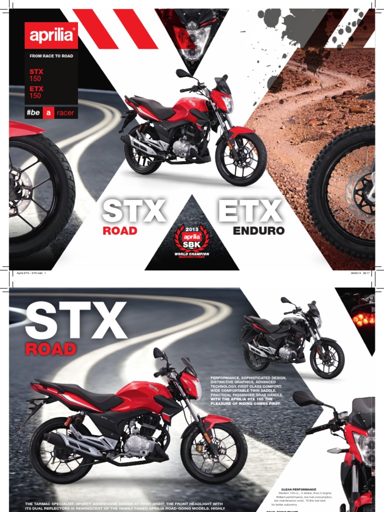 Aprila ETX G Ç STX Eng - Lastclaim | PDF | Suspension (Vehicle) | Motor ...