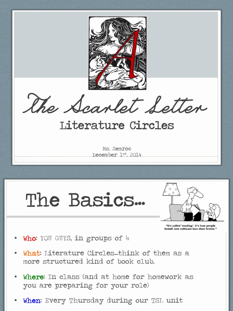 Lit Circle Presentation The Scarlet Letter | PDF
