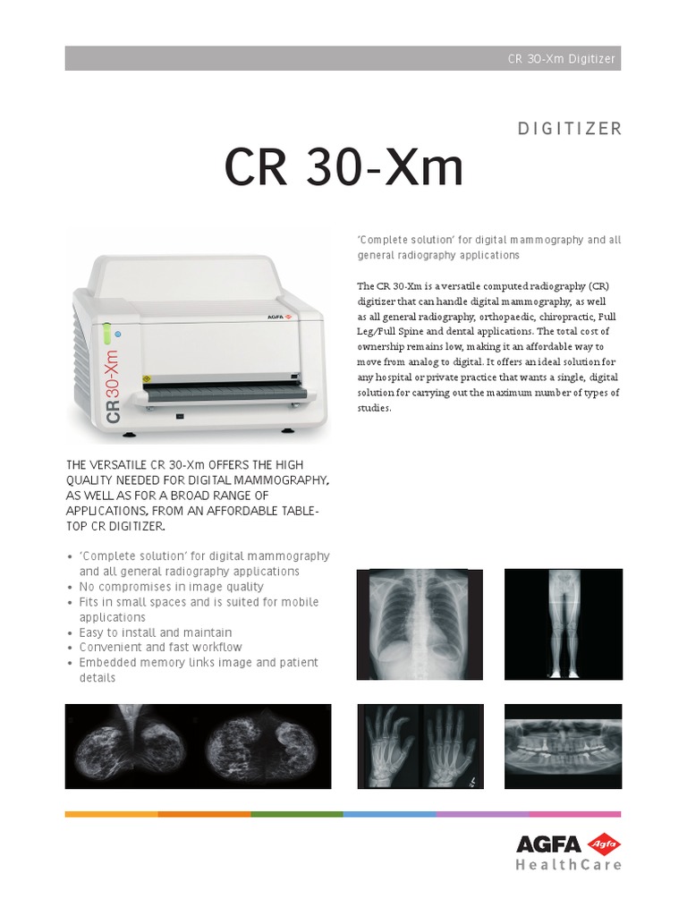 CR 30-Xm (English - Datasheet) | PDF | Medical Imaging | Image Resolution