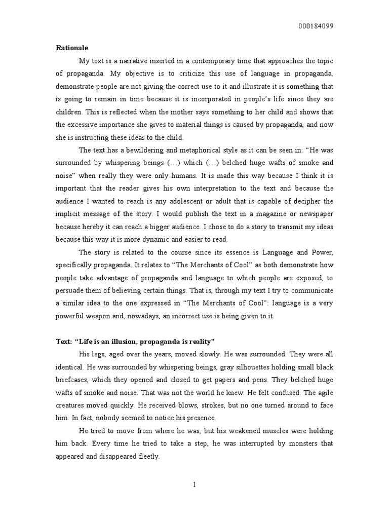 Written Task Example | PDF | A Doll's House