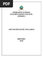 2023 Zimsec History A Level P2 | PDF
