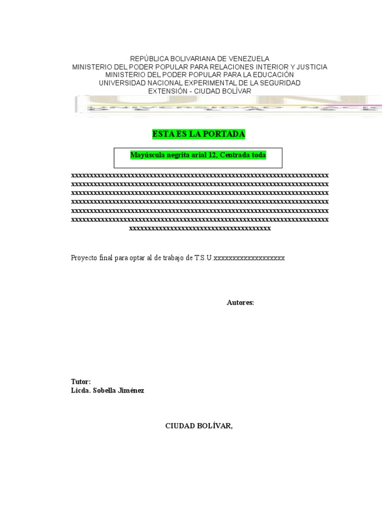 Formato Tesina Unes..... | PDF