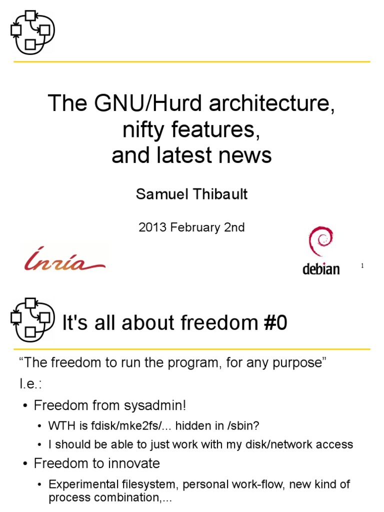 Gnu Hurd Manual | PDF | Kernel (Operating System) | Operating System ...