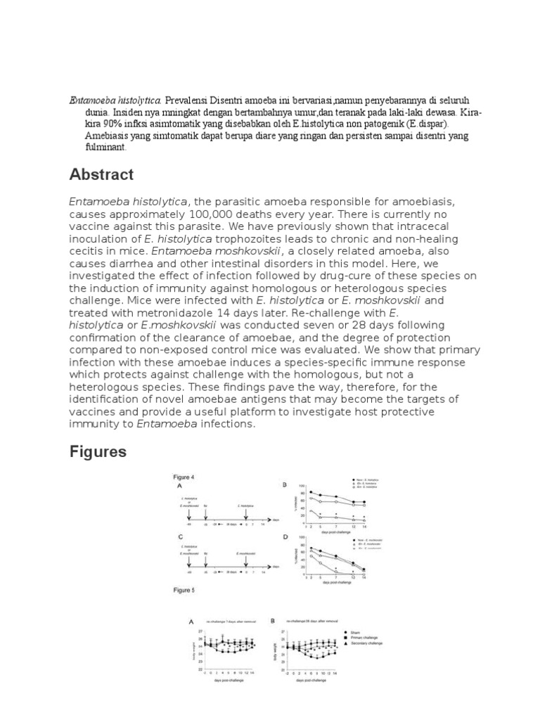 Entamoeba Histolytica | Public Health | Medicine