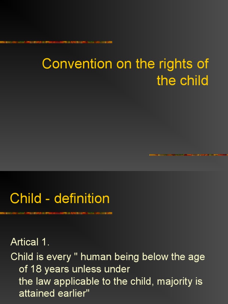 Understanding Children's Rights Convention | PDF | Children's Rights ...