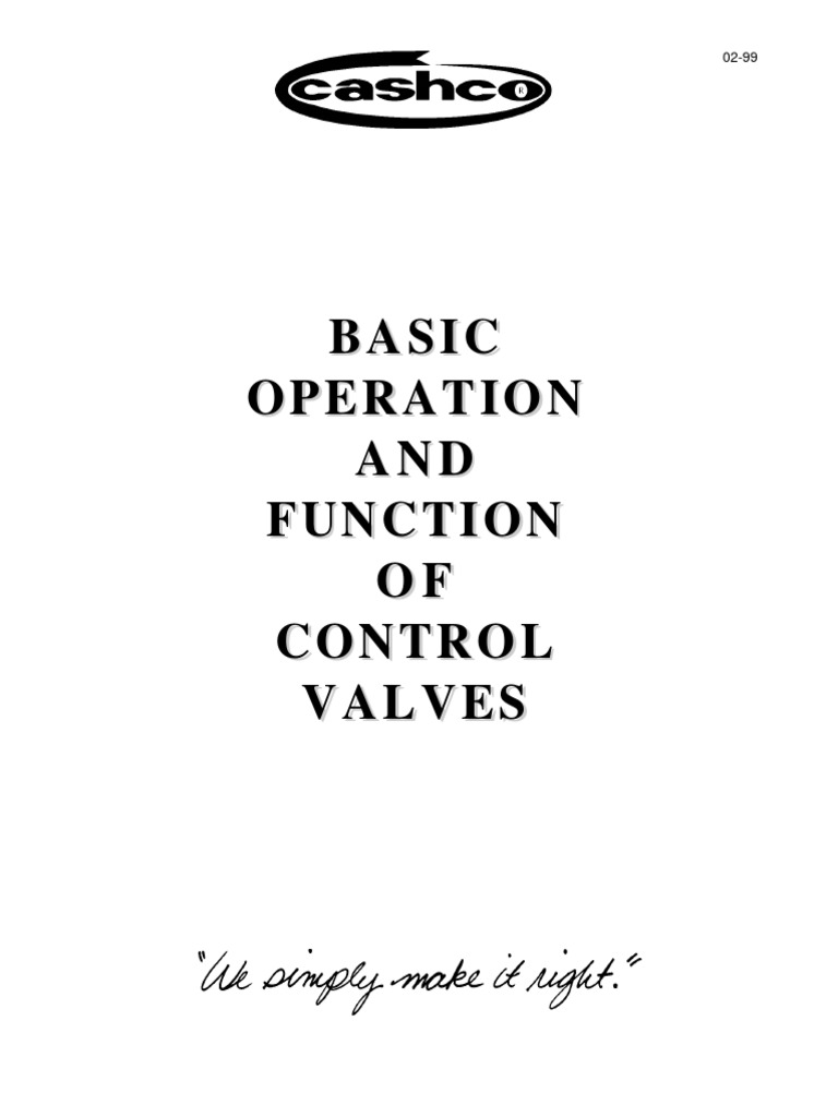 Basic Operation and Function of Control Valves PDF | PDF | Valve | Actuator