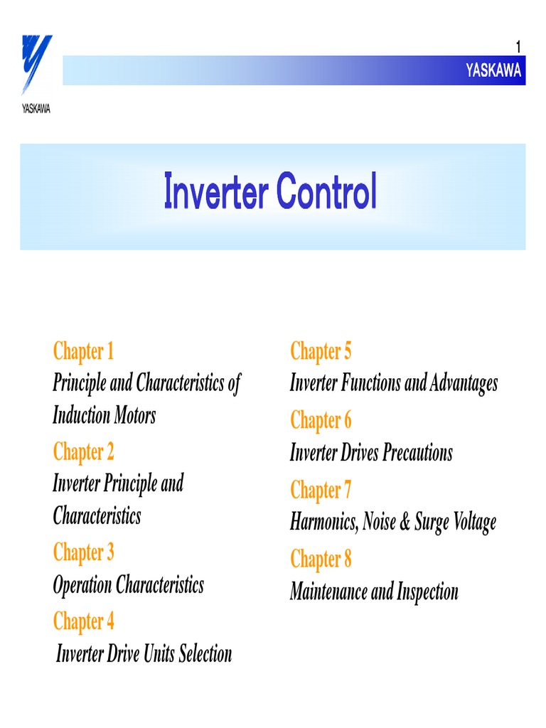 Yaskawa Inverter Basic Control Training in Vietnam (Saigon) | PDF | Power Inverter | Electrical ...