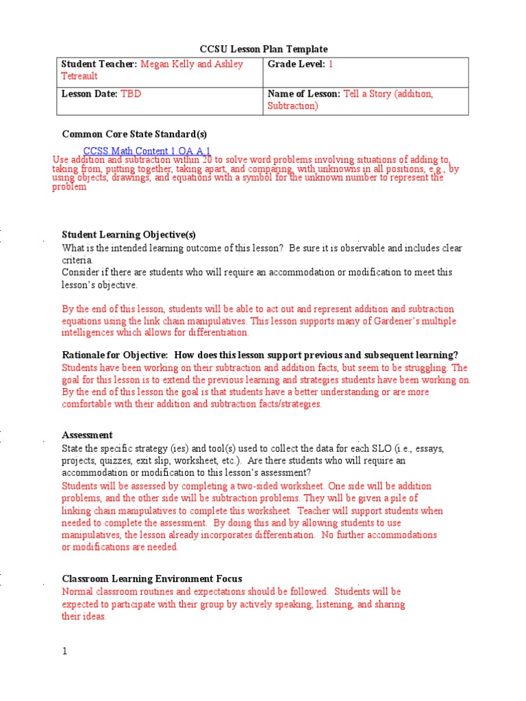 10 Link Lesson | PDF | Teachers | Educational Assessment