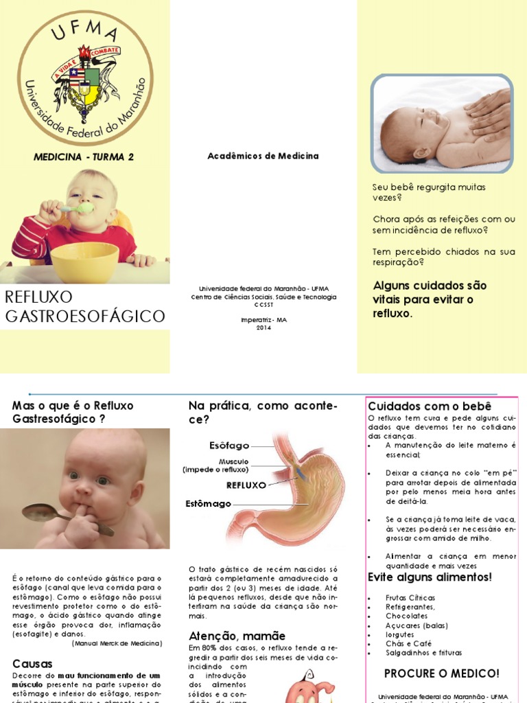 Proj. Folheto Refluxo | PDF | Bem-estar | Tecnologia e Engenharia