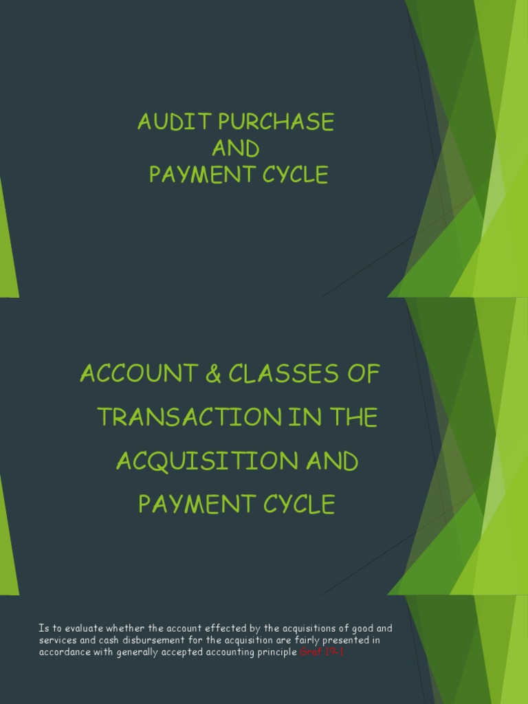 Audit of Purchase and Payment Cycle | PDF | Accounts Payable | Cheque