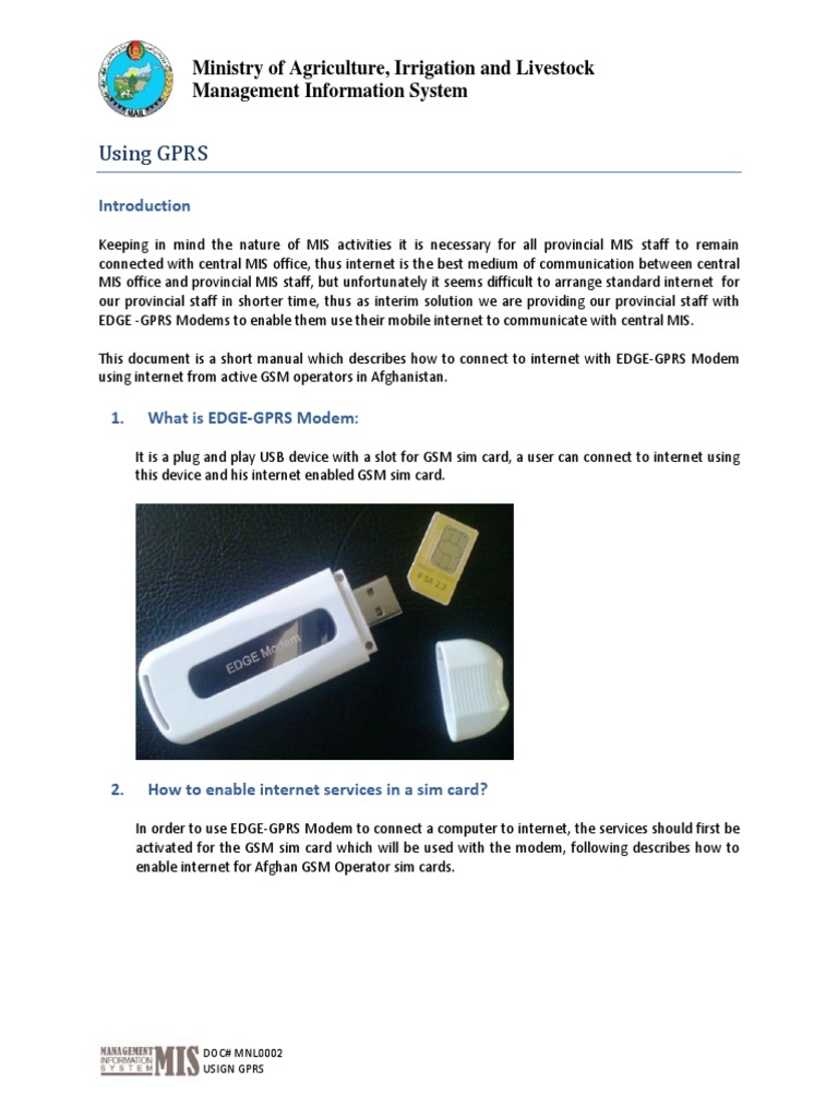 Using GPRS (English) | PDF | General Packet Radio Service | Subscriber ...