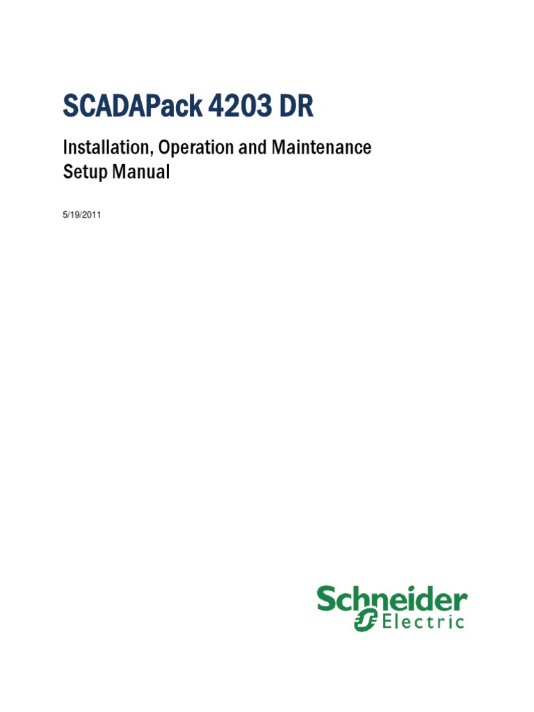 Scadapack 4203 DR | PDF | Power Supply | Resistor