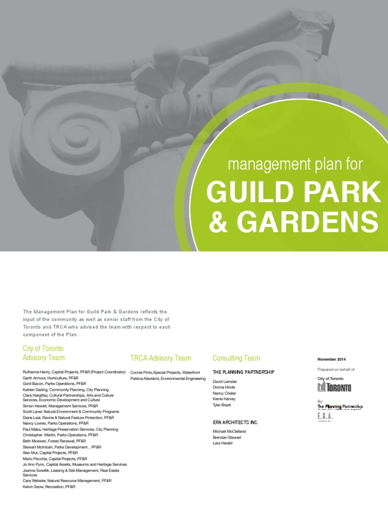 Guild Park and Gardens Management Plan | PDF | Trail | Natural Resource ...