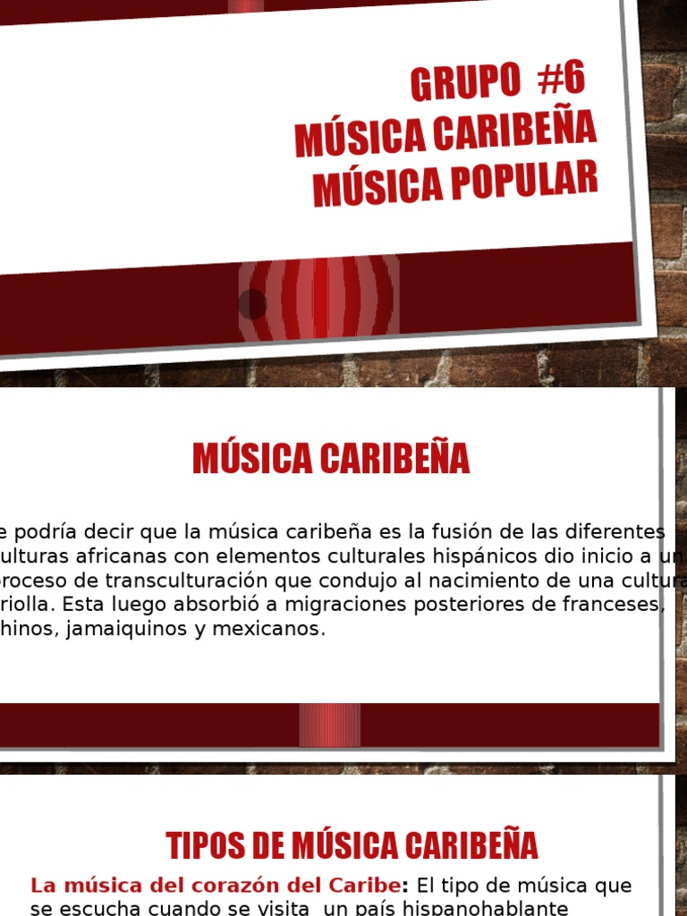Musica Caribeña Y Popular | PDF | Balada | Reggae