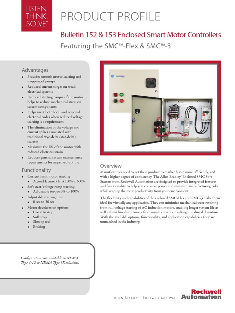 Allen Bradley SMC 150 - Cat | PDF | Electric Motor | Electrical Engineering