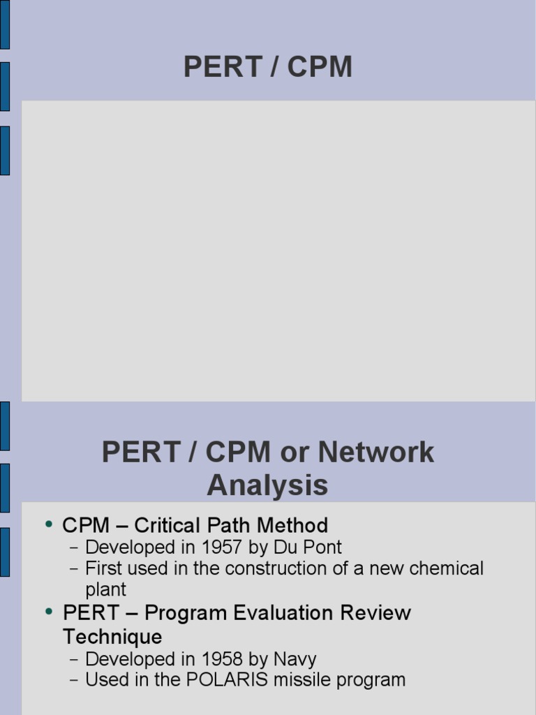 Pert CPM Example | PDF | Projects | Production And Manufacturing