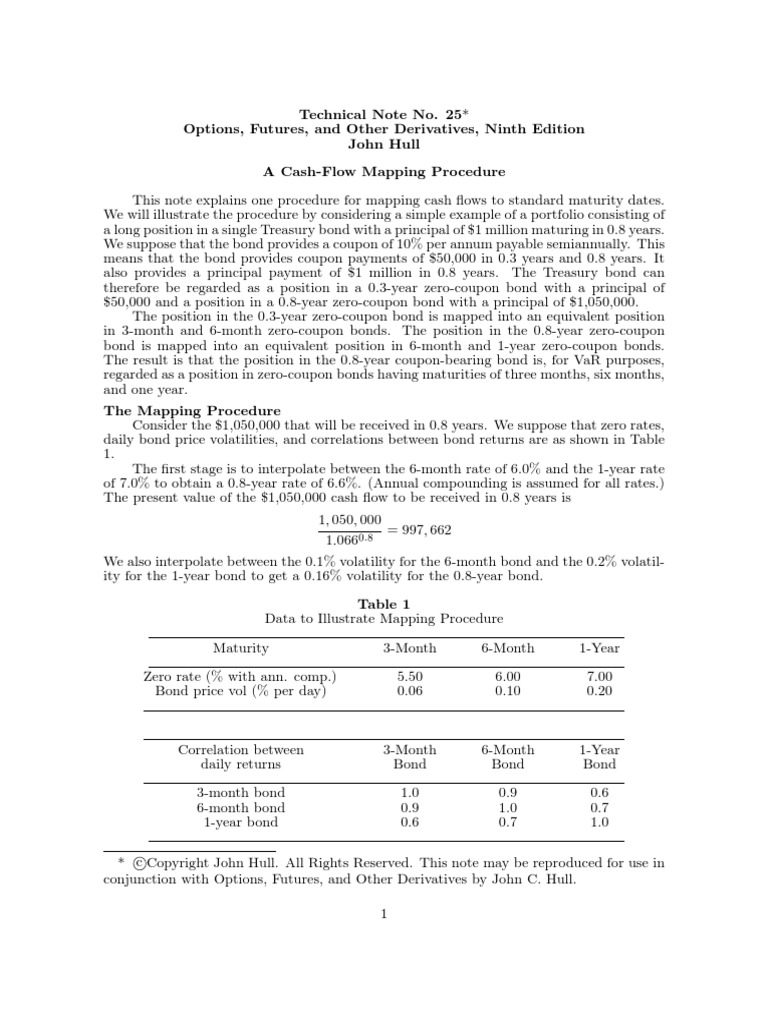 A Cash Flow Mapping Procedure | Download Free PDF | Interest Bearing ...