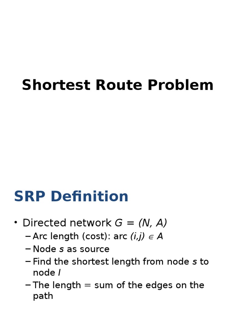 1b Shortest Route | PDF | Algorithms | Systems Theory