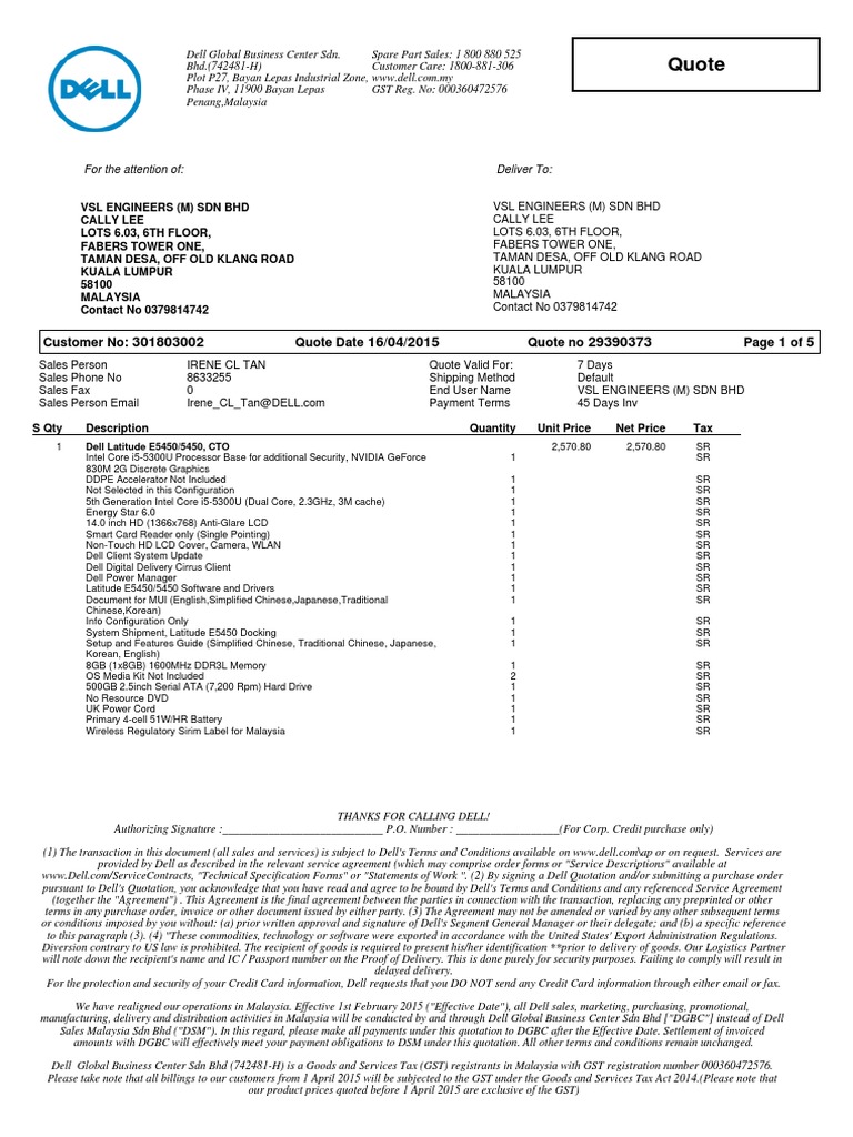 Dell RG2 01 Latitude | PDF | Invoice | Credit Card