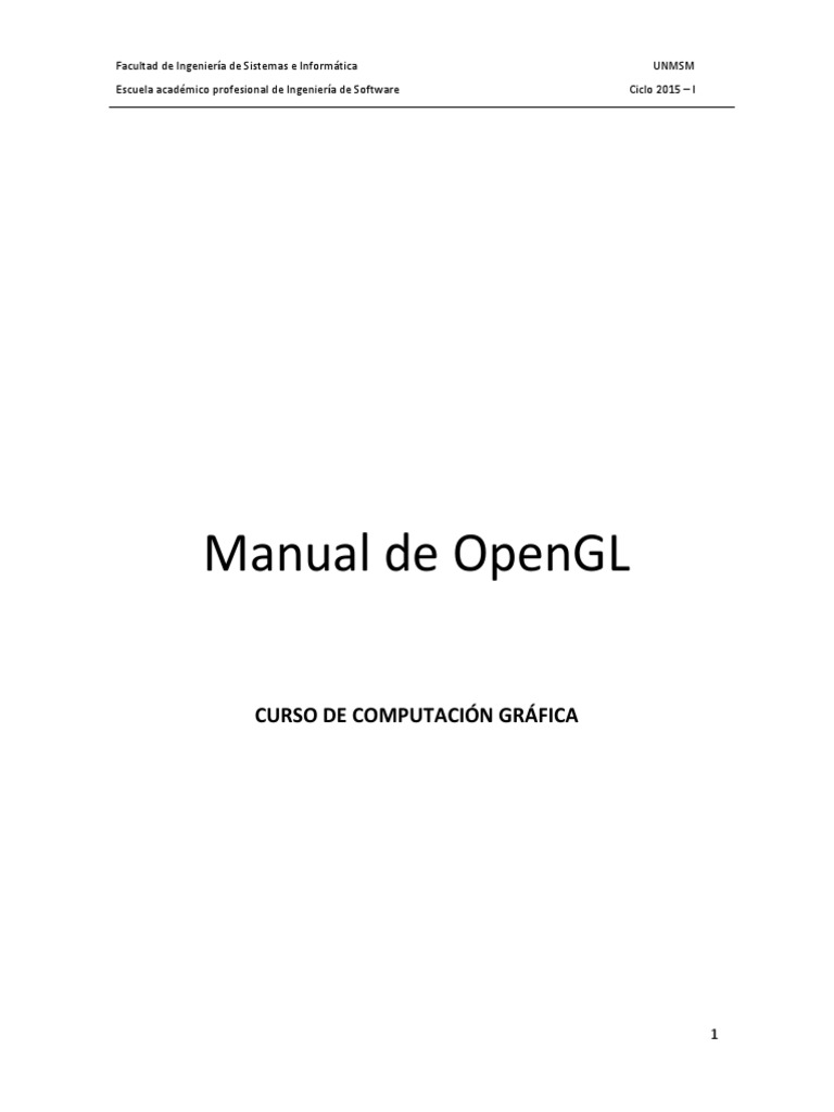 Manual de OpenGL | PDF | Sistema coordinado | Matriz (Matemáticas)