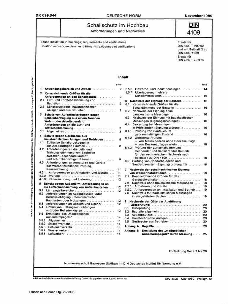 Din 4109 PDF | PDF