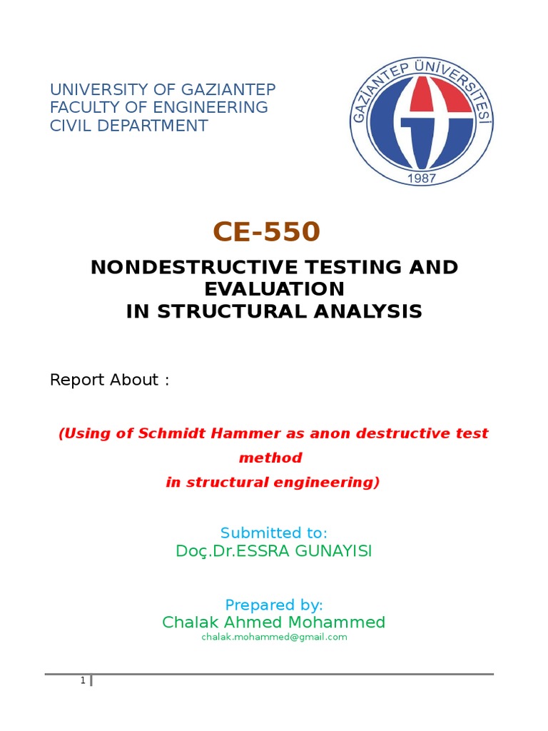 Nondestructive Testing and Evaluation in Structural Analysis | PDF ...