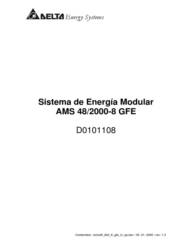 Manual de Usuario DPS48/2000 | PDF | Rectificador | Fusible (Eléctrico)