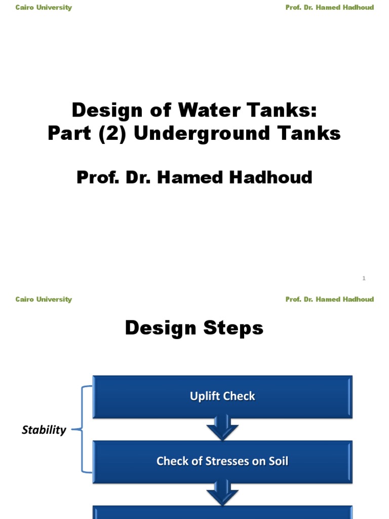 Design of Water Tank PDF | PDF | Deep Foundation | Building Technology