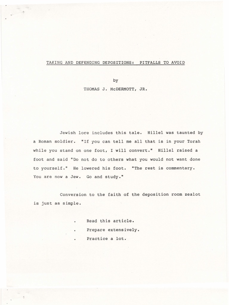 Taking and Defending Depositions 0001 | Deposition (Law) | Witness